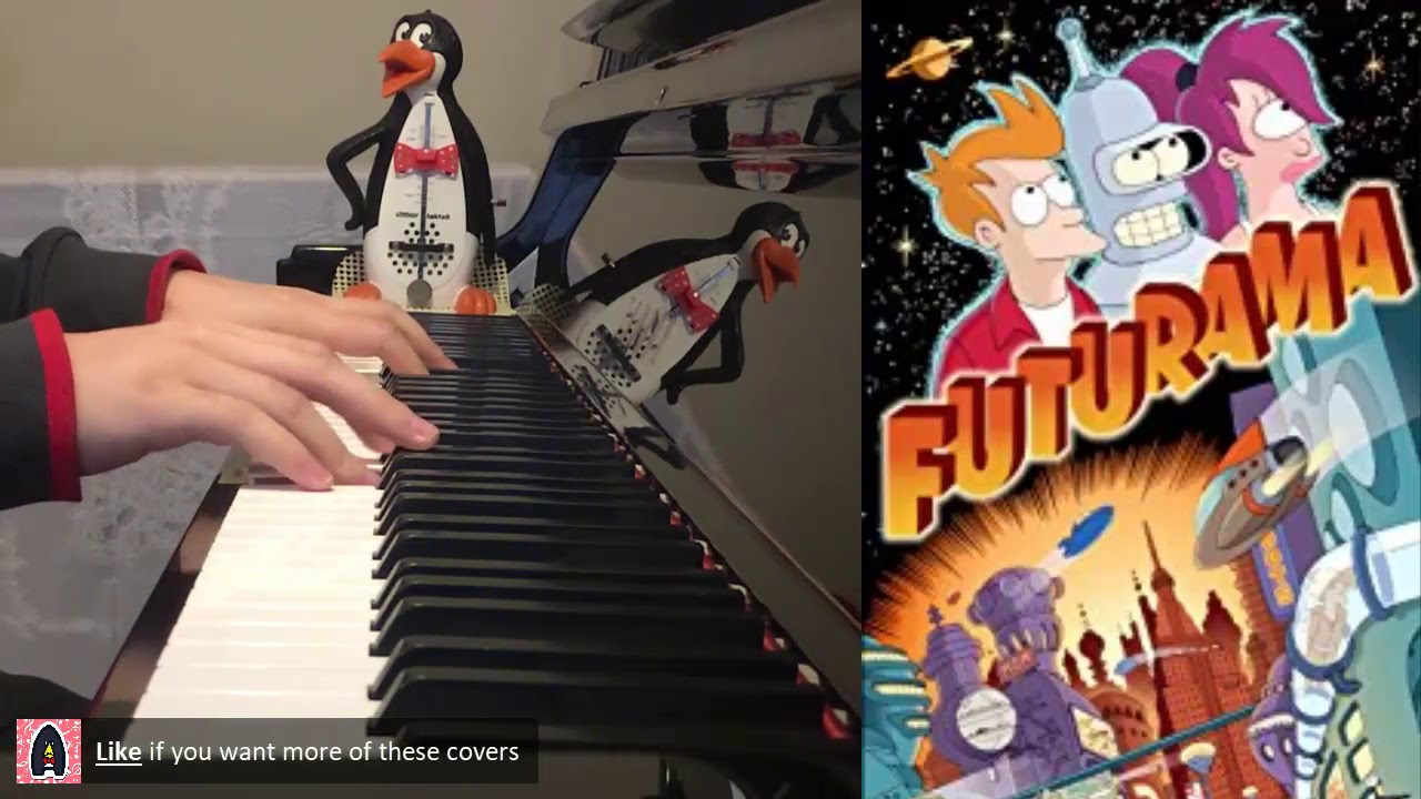 FUTURAMA THEME SONG (Piano Cover by Amosdoll) - YouTube