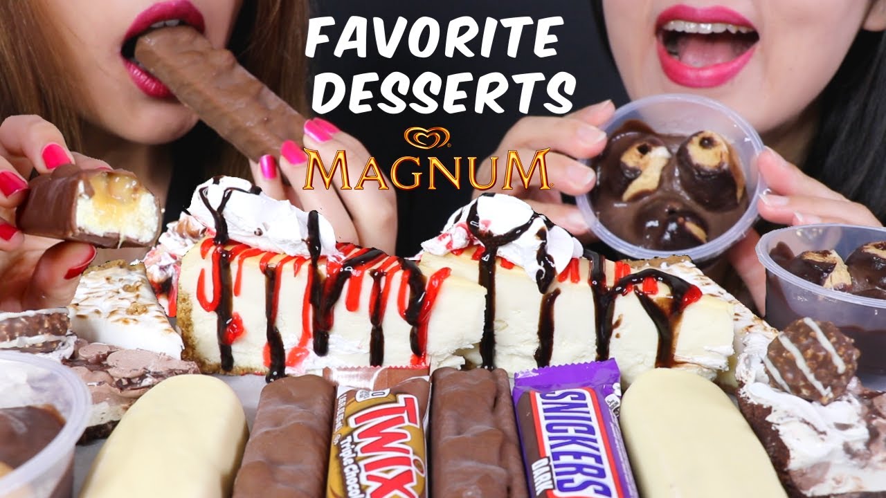 ASMR OUR FAVORITE DESSERTS (Candy Ice Cream Bars, Cheesecakes ...