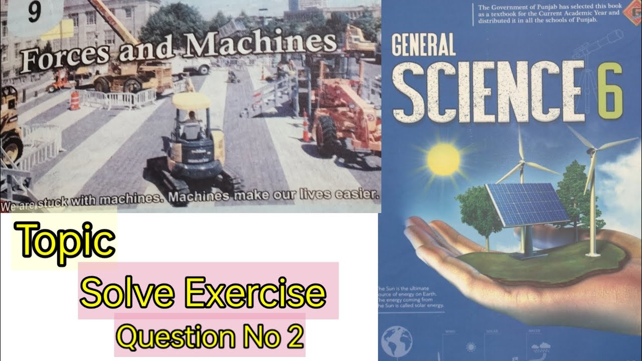 Class 6. Book Science. Chapter no 9 Force and Machine.Solve Exercise ...