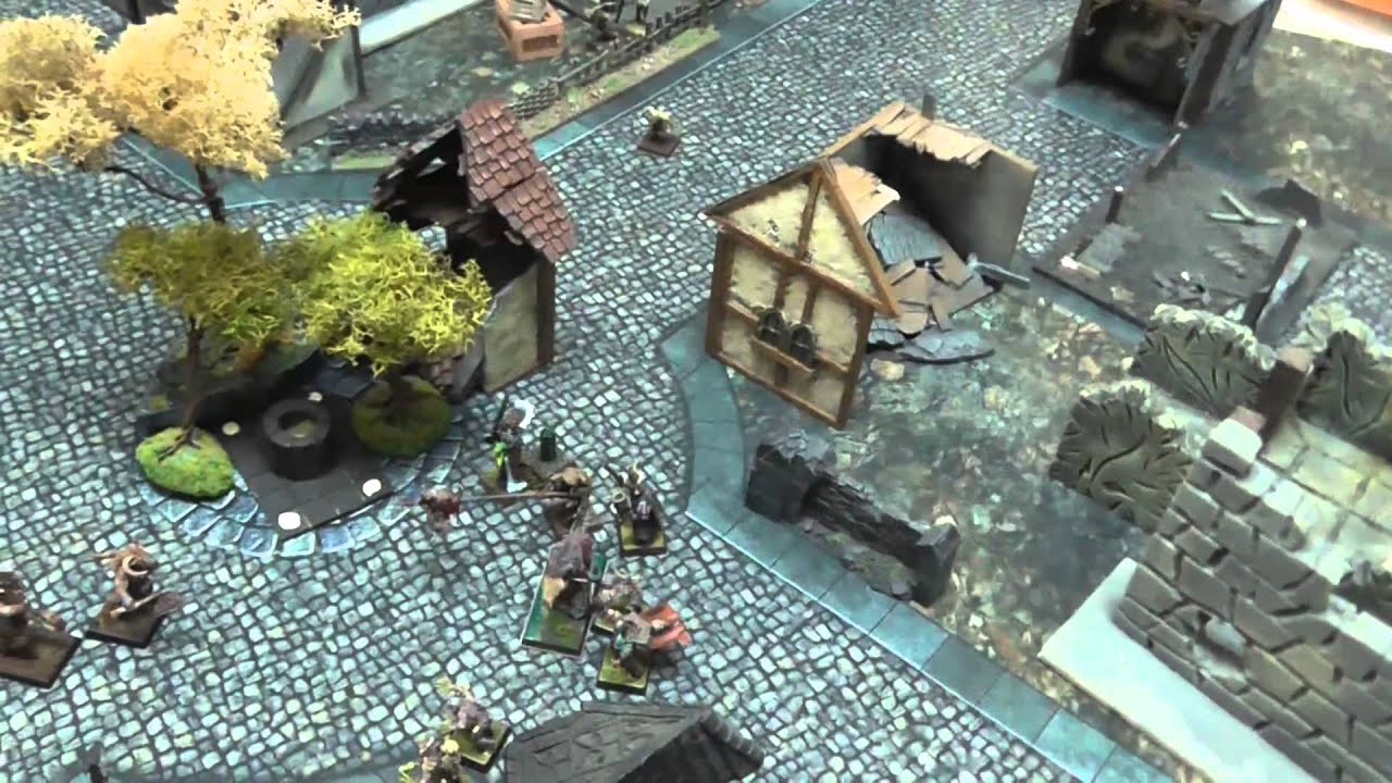 Mordheim BatRep: Undead v. Beastmen - Blue Table Painting - YouTube