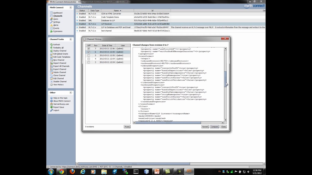 Mirth Connect Chapter 3 Administrator - YouTube