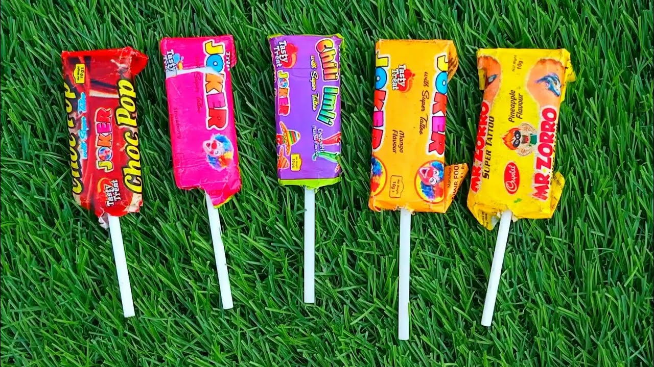 Lollipops Unpacking ASMR 🍭 Chupa Chups Big Babol, Alpenliebe Lollipop, Watermelon Lollipop - YouTube