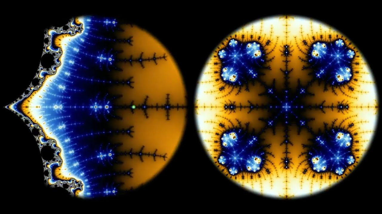 Speed Up - 4th Power Mandelbrot Set Zoom vs Julia Set - YouTube