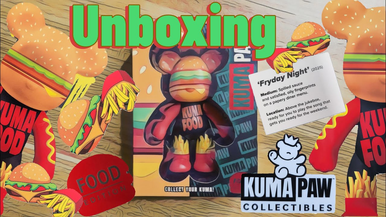 Kuma Paw Food Edition Fryday Night Figure #kumapaw #kumapawfoodedition ...