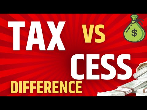 Difference between Tax and Cess | Cess vs Tax | Tax and Levy Difference | Is Tax and Cess same ...