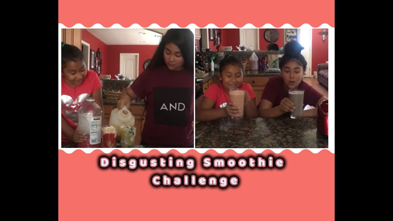 Disgusting smoothie challenge! - YouTube