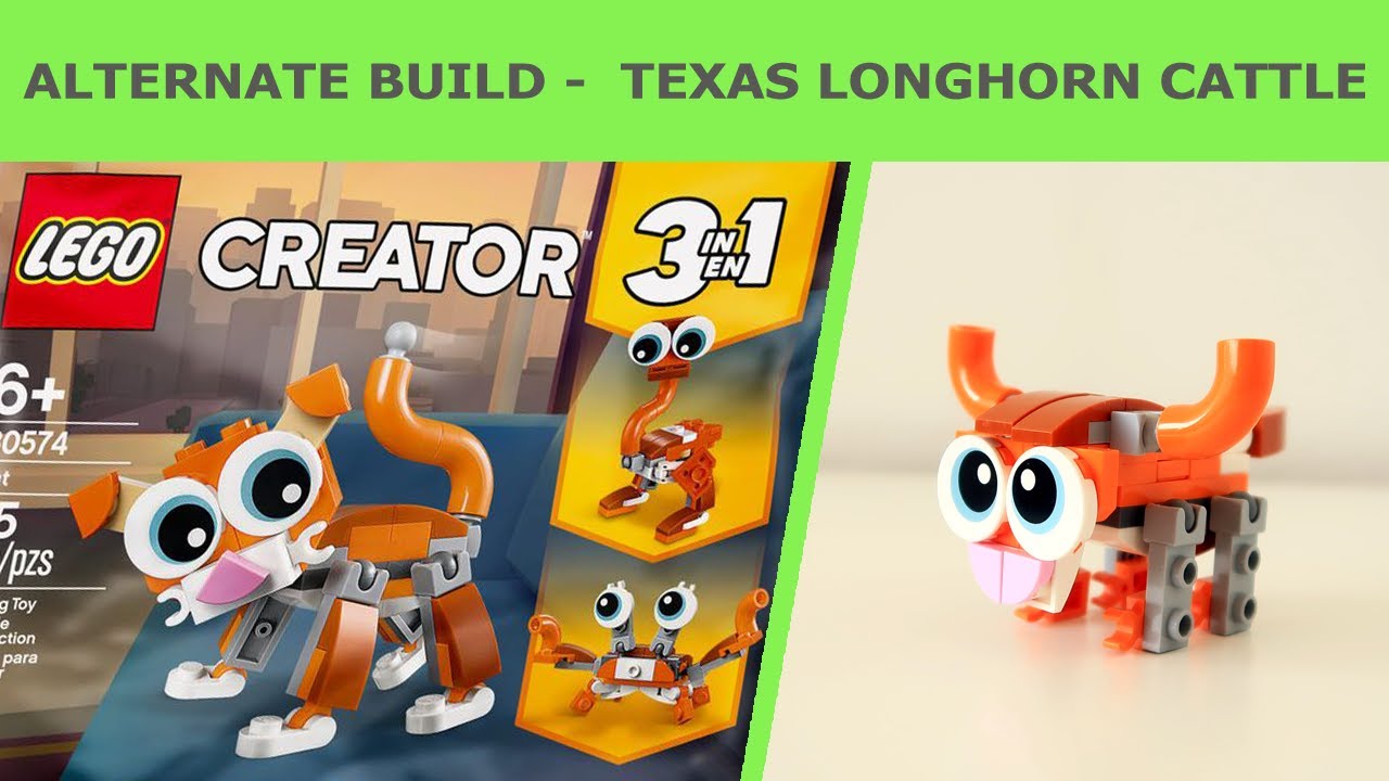 ALTERNATE BUILD || LEGO Creator 30574 - TEXAS LONGHORN CATTLE by ...