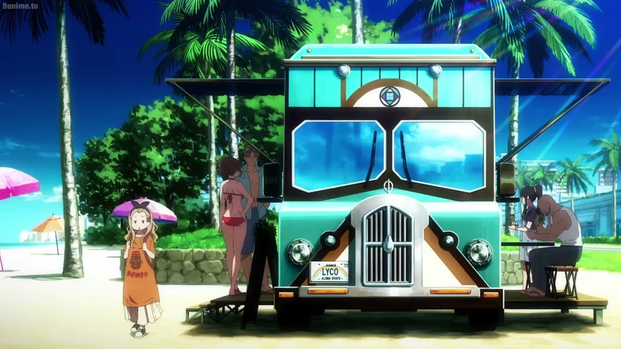Chisato in Hawaii! (feat. Menu Kurumi) [Lycoris recoil episode 13 ...
