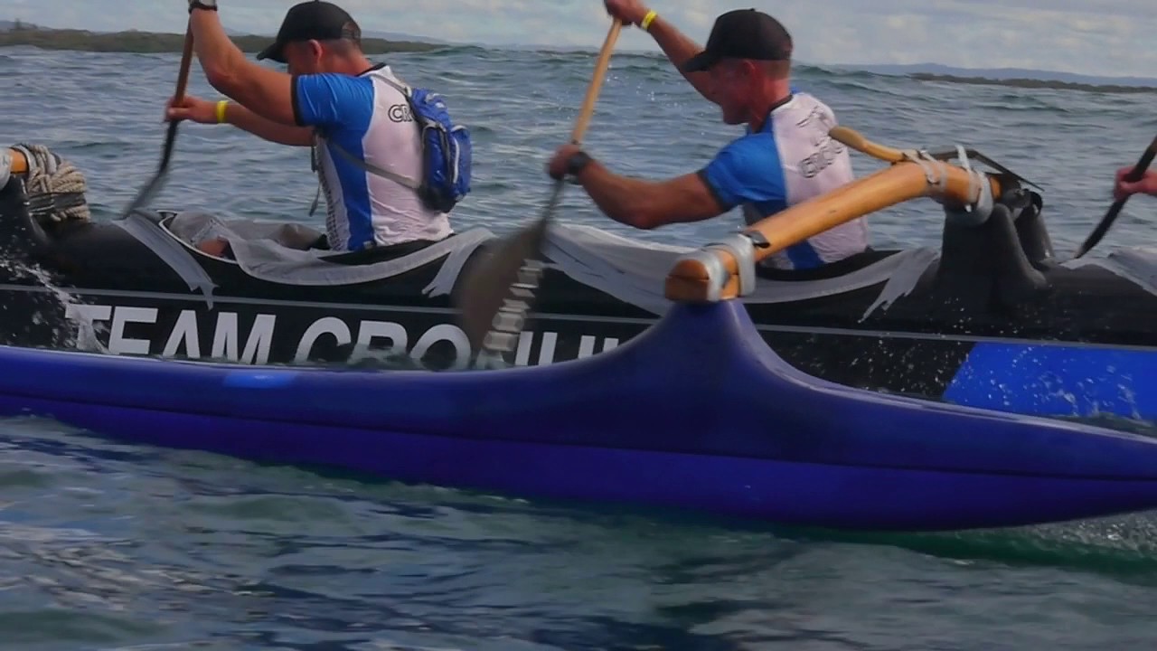 National Titles OC6 Outrigger Mens Long Course 2017 - YouTube