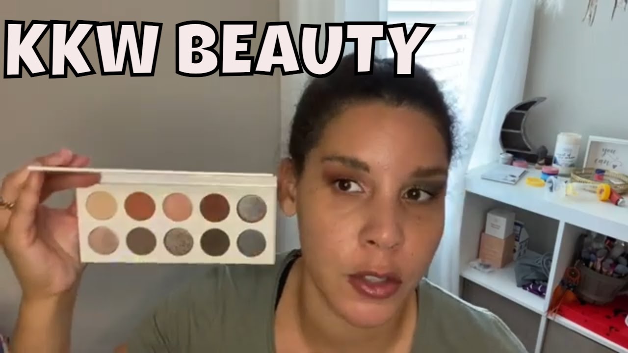KKW Beauty Crystalized Palette | 2 Eye Looks | KKW Beauty Mascara Is A ...