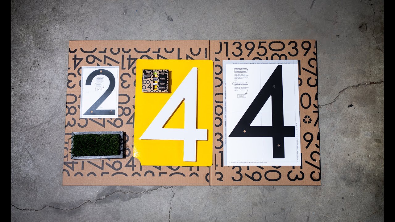 How to install your house numbers - YouTube