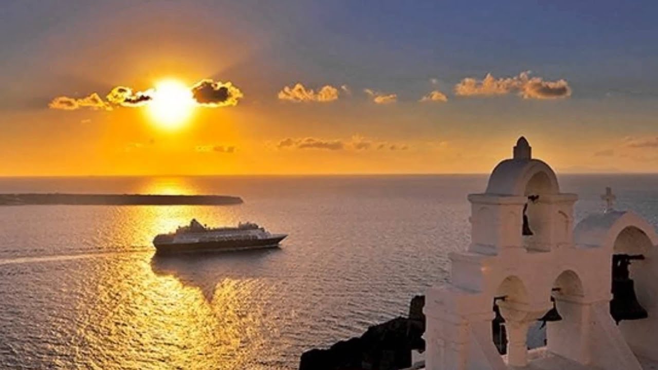 Beautiful sunsets of Greece - YouTube