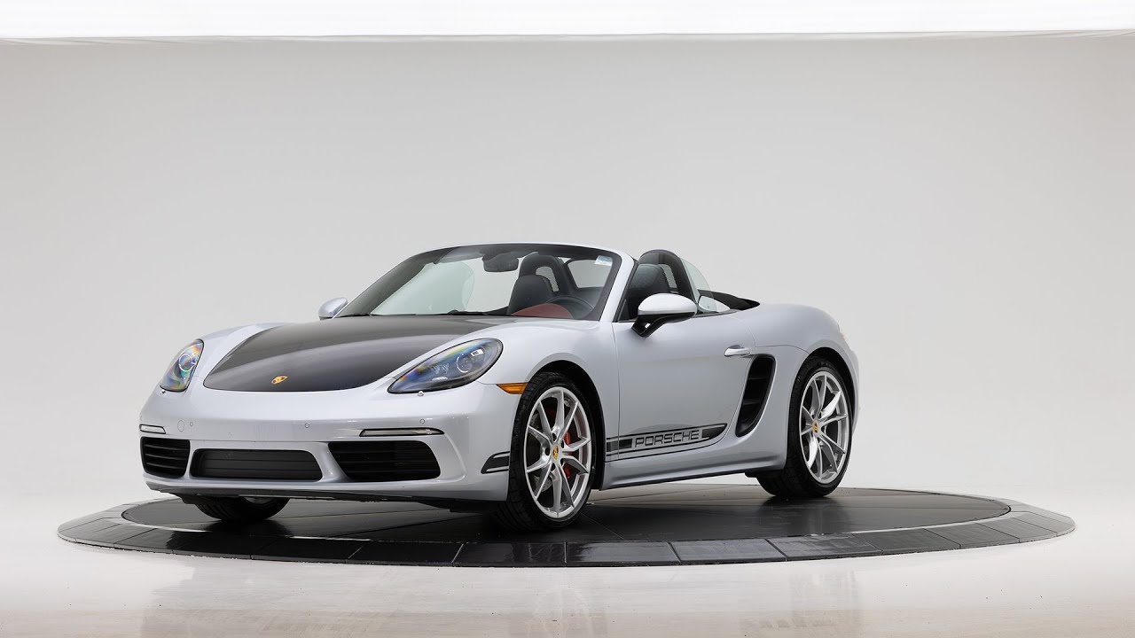 2017 Porsche 718 Boxster S Rhodium Silver Metallic | P7386C - YouTube
