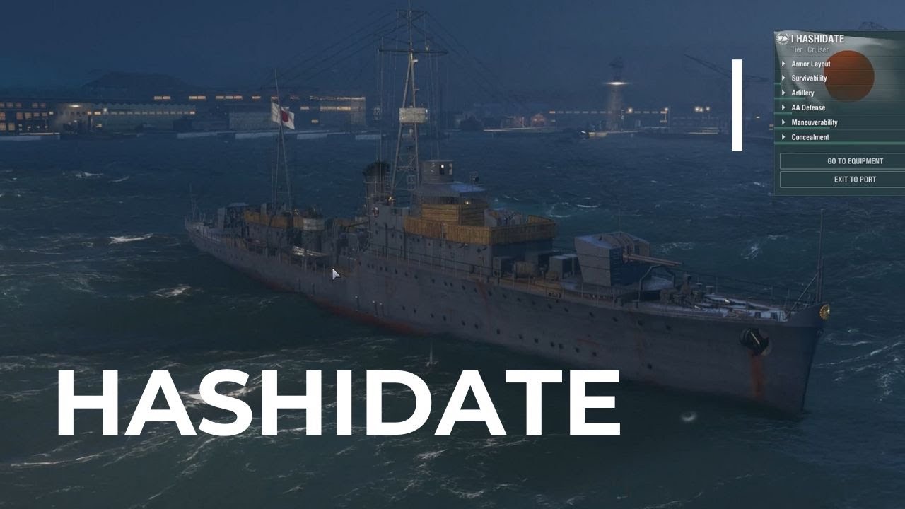 🔥 Hashidate I lvl – The OPTIMAL start in World of Warships? Balance of ...