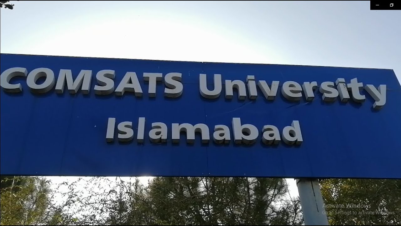 COMSATS UNIVERSITY TOUR - ISLAMABAD - YouTube