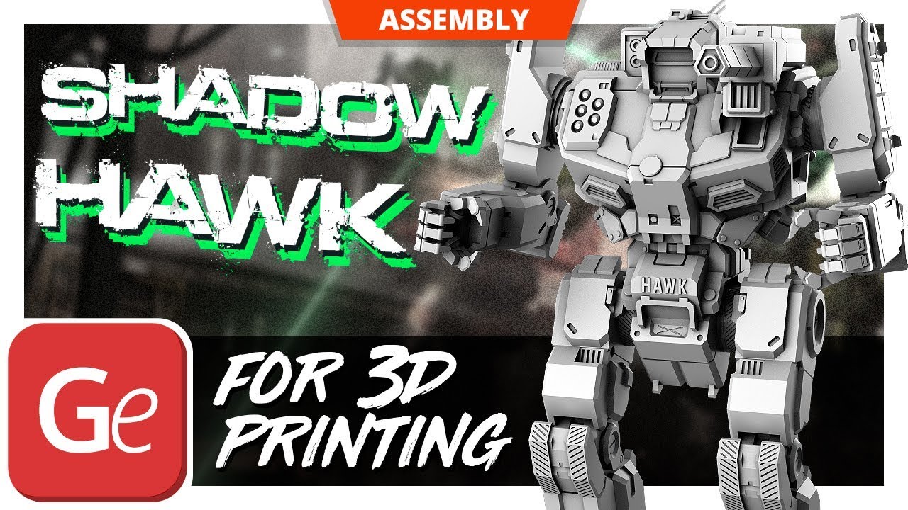 Shadow Hawk 3D Printing Model | Assembly by Gambody - YouTube