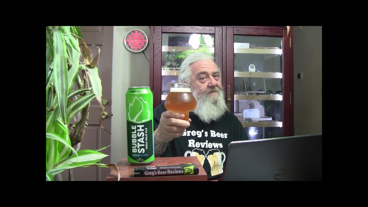 Beer Review # 3835 Hop Valley Brewing Bubble Stash IPA - YouTube