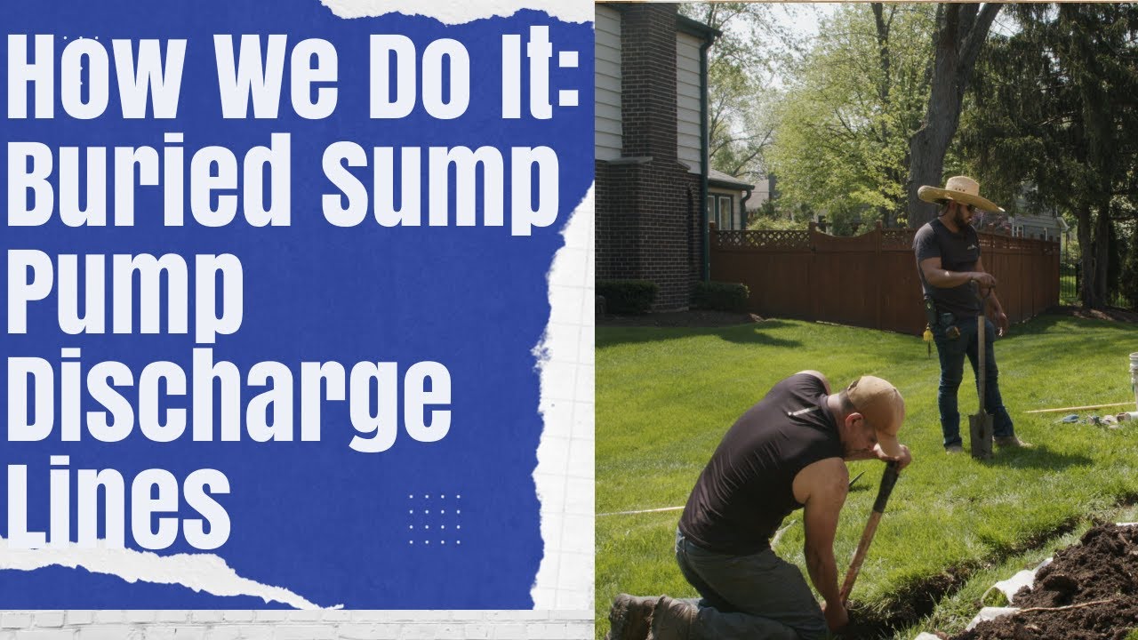 How We Do It: Sump Pump and Discharge Line - YouTube