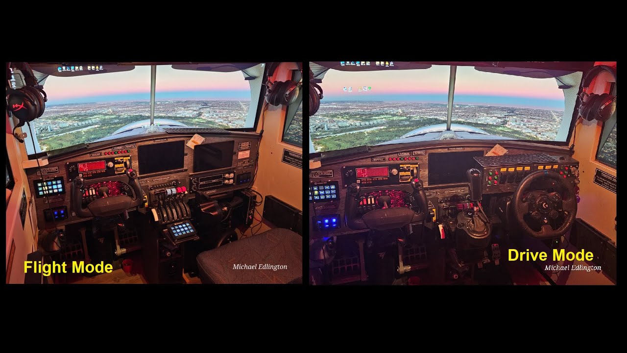 Flight Sim / Car Sim - Two sims in one - YouTube
