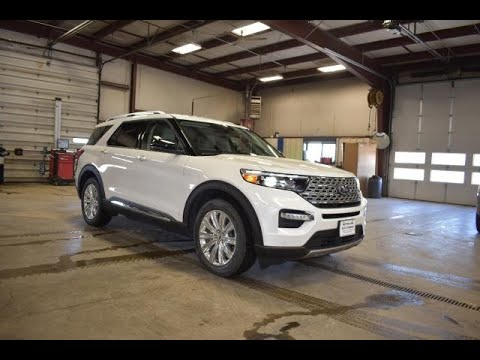 2020 Star White Metallic Ford Explorer Limited 4x4 FT6843 Motor Inn ...