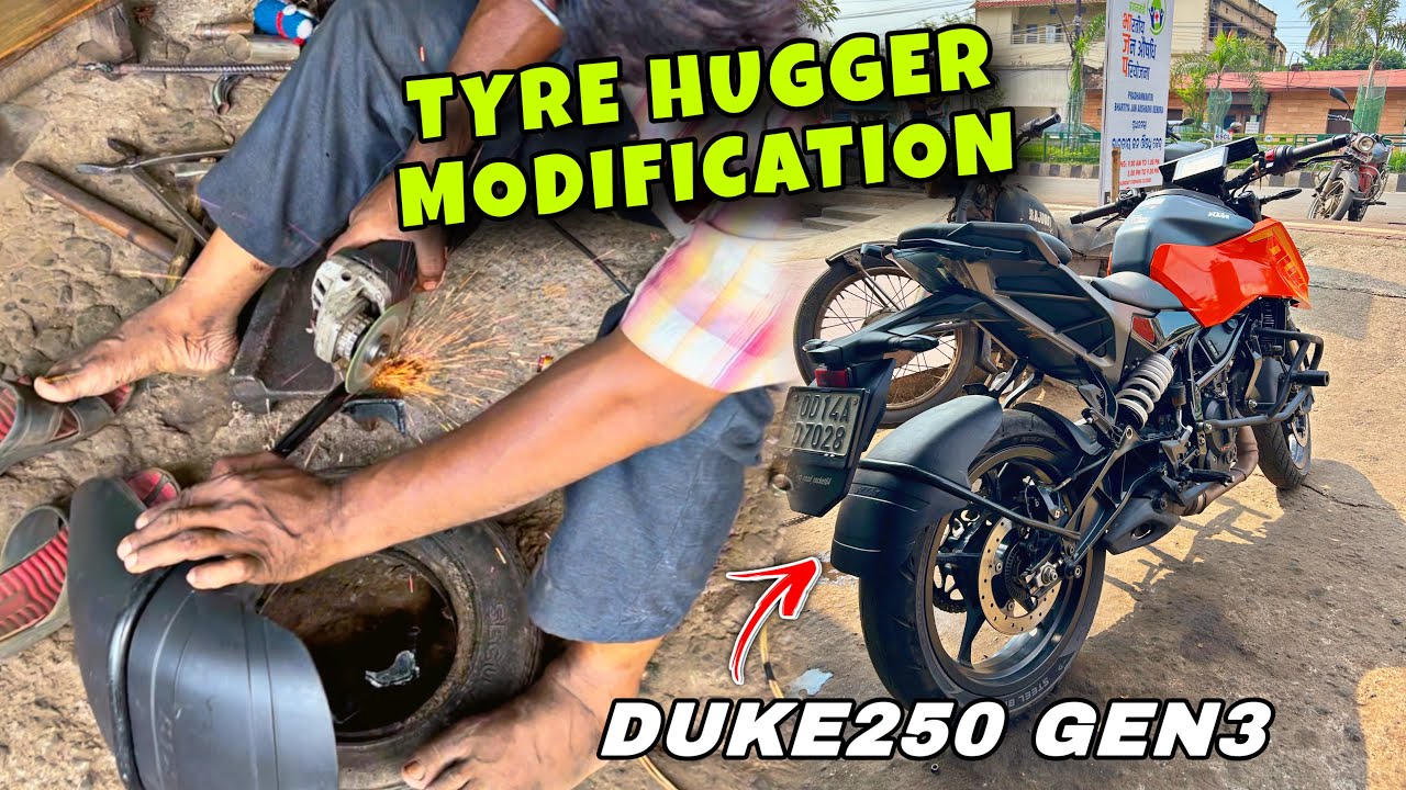 KTM Tyre Hugger Installed On KTM Duke250 Gen3😍 - YouTube
