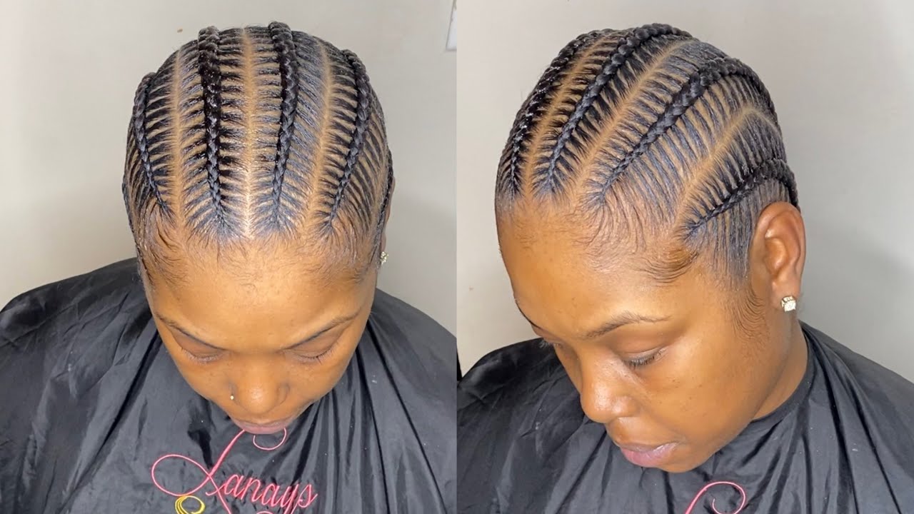 6 Stitch braids | Feed - in braids - YouTube