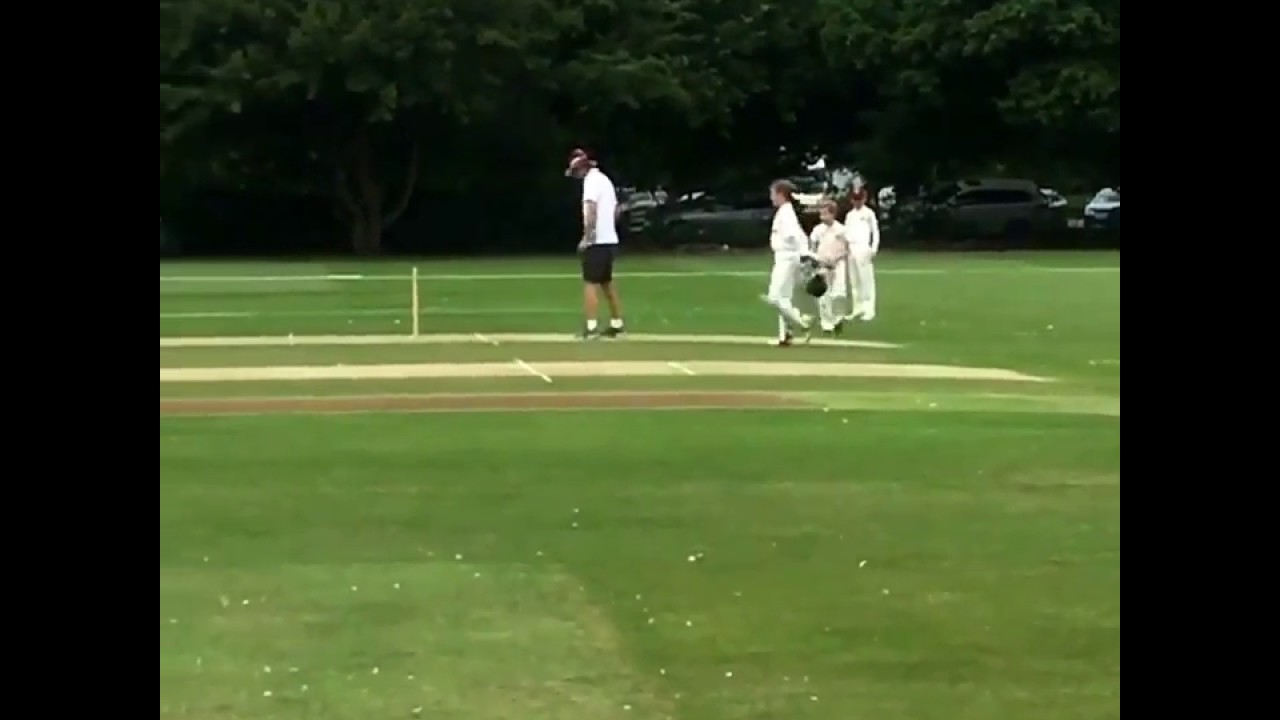 Charlie Allison scores his 3rd Hundred of the season.. Age 12 - YouTube