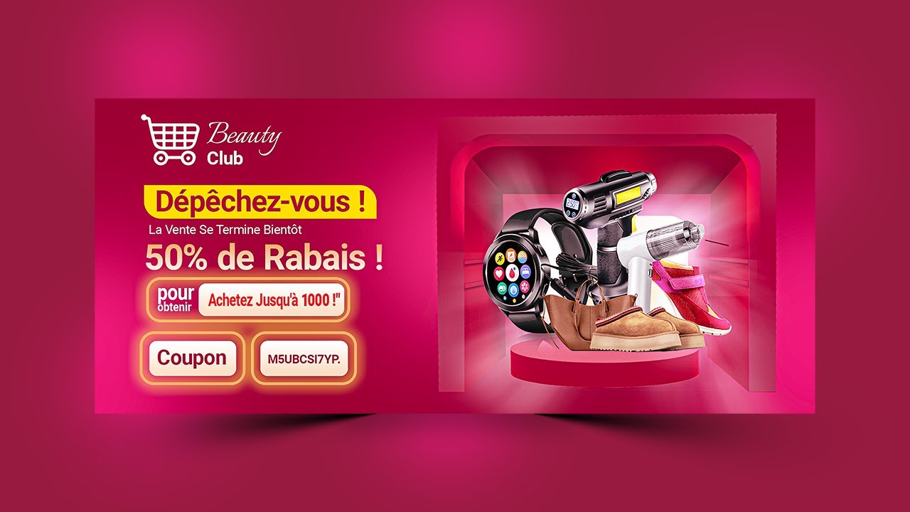 Create Stunning E-commerce Banners in Photoshop and Illustrator Step-by ...