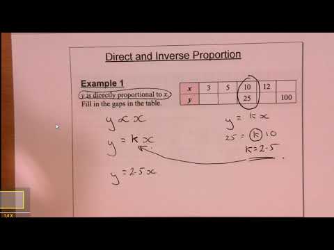 Introduction to Direct Proportion - YouTube