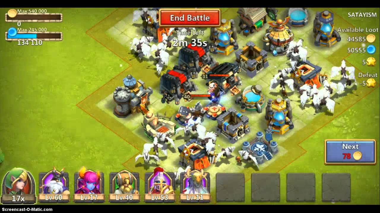 Castle Clash-My base setup (And a bit of FAILS) - YouTube