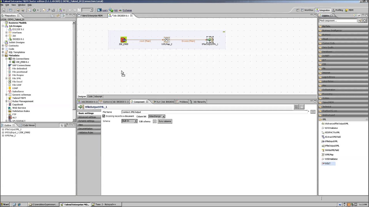 Oracle JD Edwards to EDI integration using Talend - YouTube
