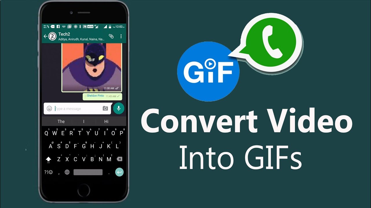 How to Create & Send GIF On WhatsApp - YouTube
