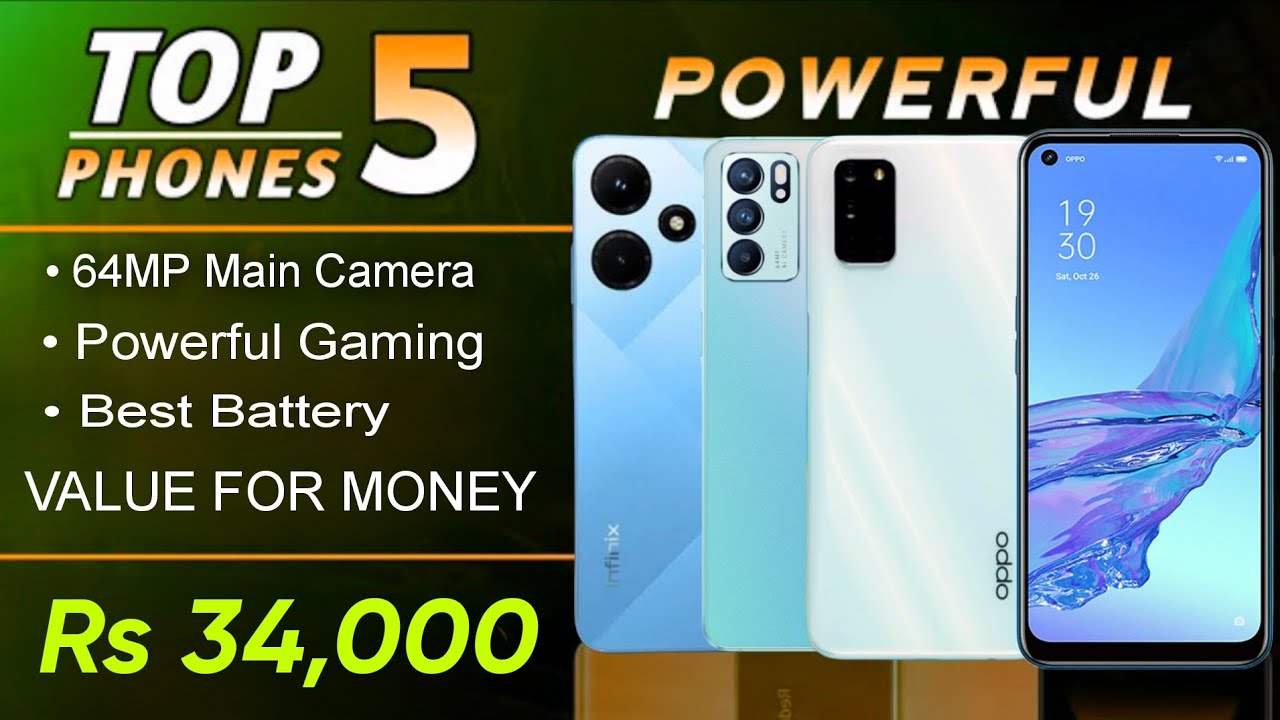 6GB + 128GB | Top 5 Killer Powerful Mobile Under 34000 in Pakistan 2023 ...