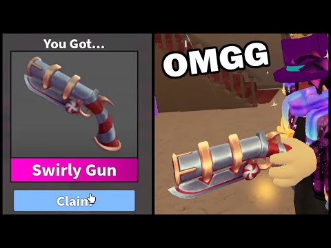 I GOT THE NEW SWIRLY GUN... + 50K COIN UNBOXING NEW BOX (MM2) - YouTube