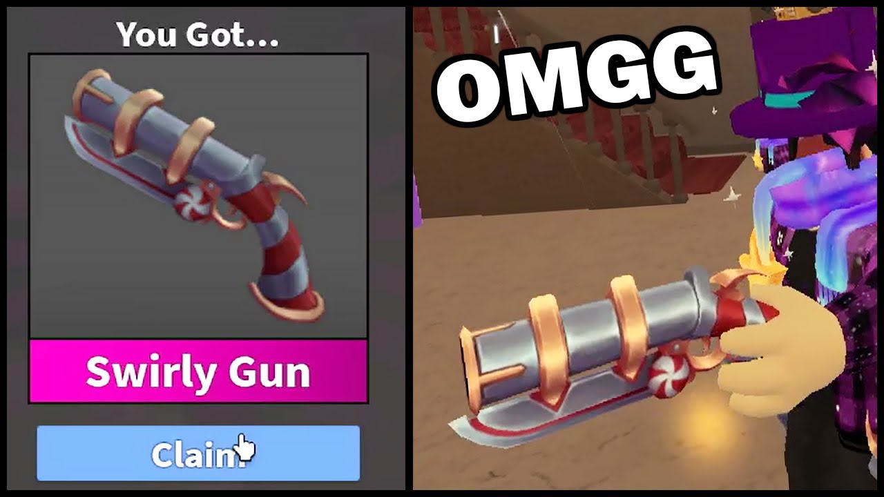 I GOT THE NEW SWIRLY GUN... + 50K COIN UNBOXING NEW BOX (MM2) - YouTube