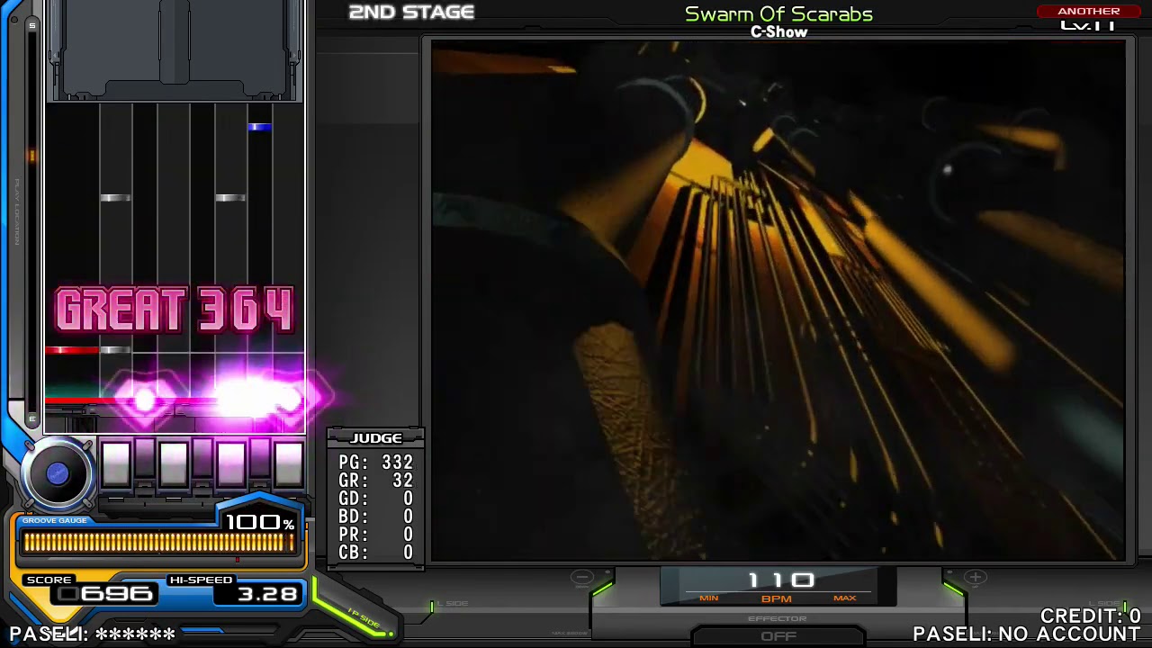 beatmania IIDX 28 BISTROVER Swarm Of Scarabs SPA 正規 - YouTube