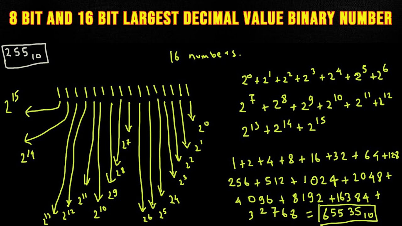 What Is The Largest Decimal Value That Can Be Represented By An 8 bit What Is The Largest Decimal Value That Can Be Represented By An 8 bit
