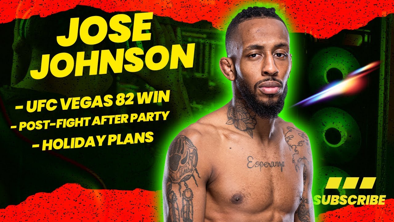 Jose Johnson on 1st UFC victory, being carried out of his after party ...