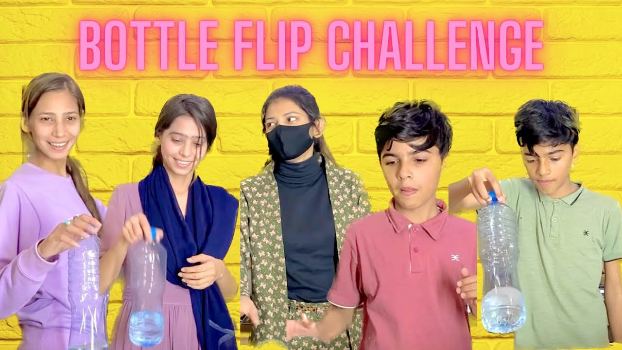 Bottle Flip Challenge || Food Challenge || Game of Bottle Flip - YouTube