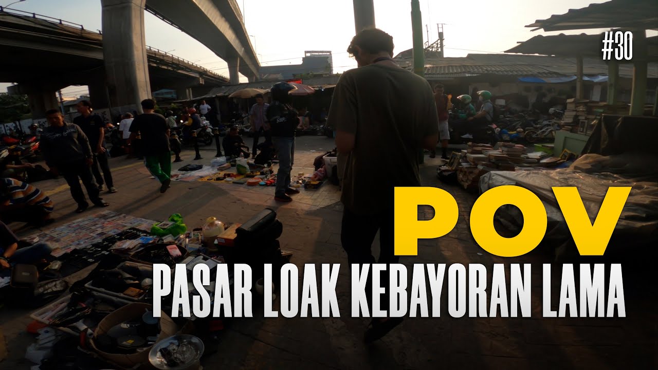 POV belanja di pasar loak Kebayoran Lama #pasarloak - YouTube