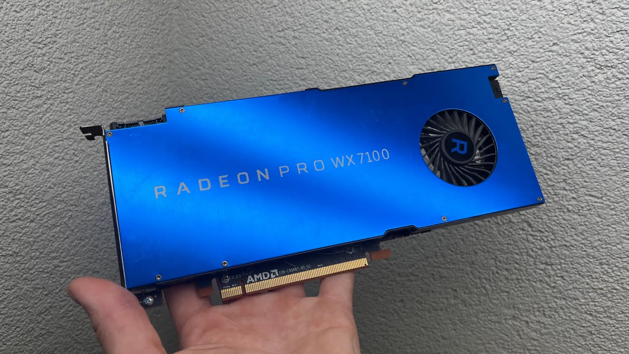 РЕДКАЯ RADEON PRO WX7100 - YouTube