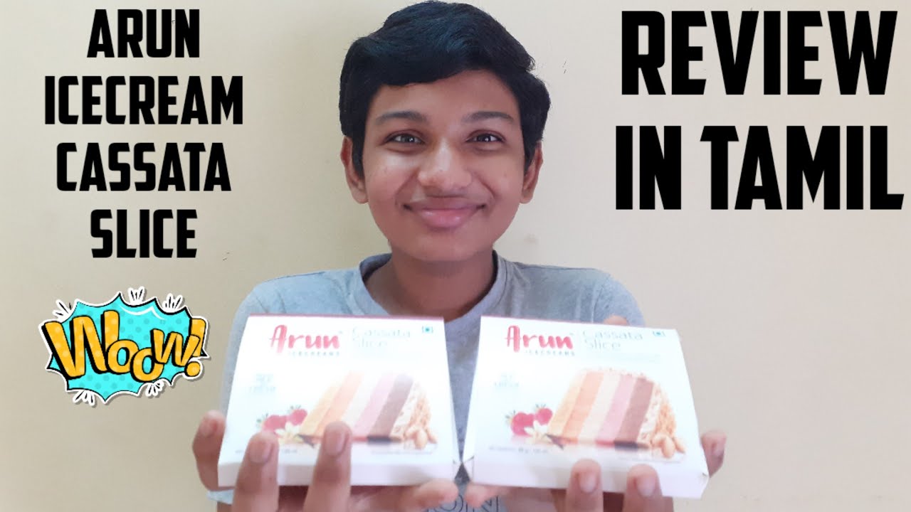 Arun icecream cassata slice review | Techkid | sanjay | - YouTube