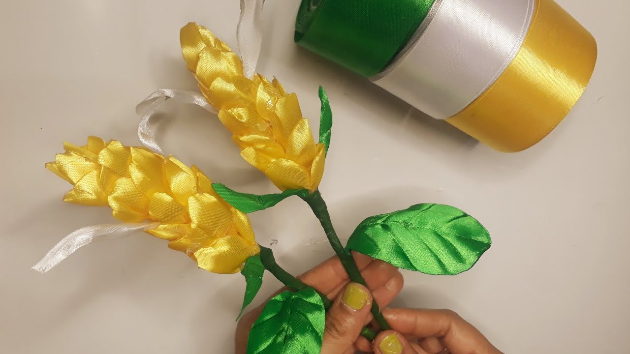 DIY || How To Make Lollipops From Satin Ribbon || tutorial bunga ...