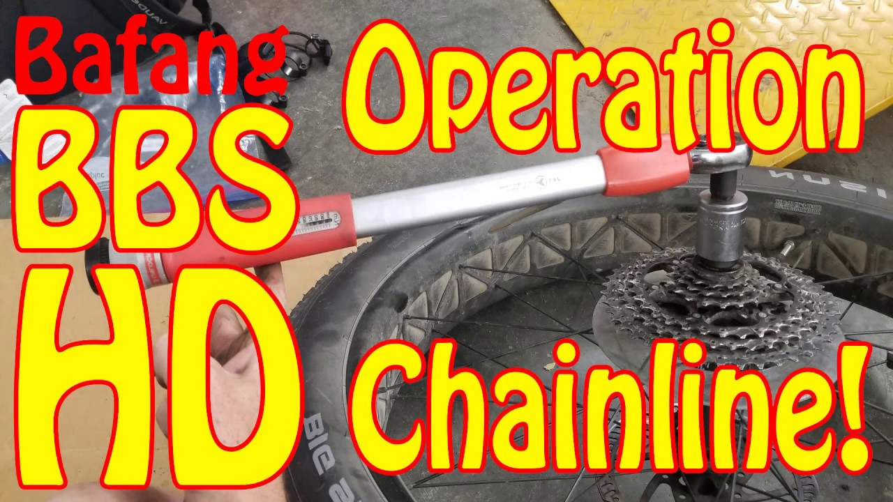 Fixing an Ebike Chainline - Bafang BBSHD - YouTube