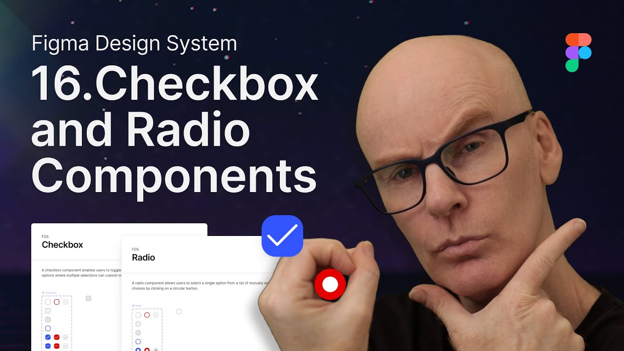 Figma Design System: 16 Checkbox and Radio Components - YouTube
