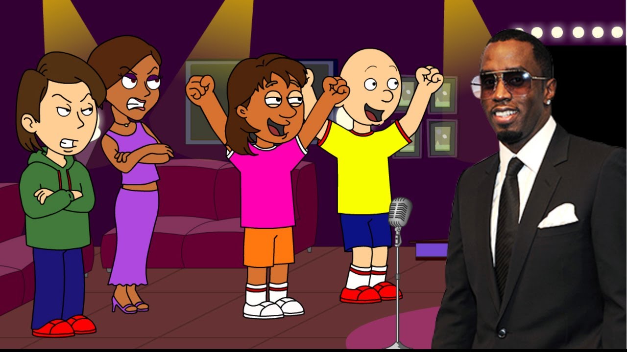 Dora And Caillou Go To A Diddy Party | Gets Grounded - YouTube