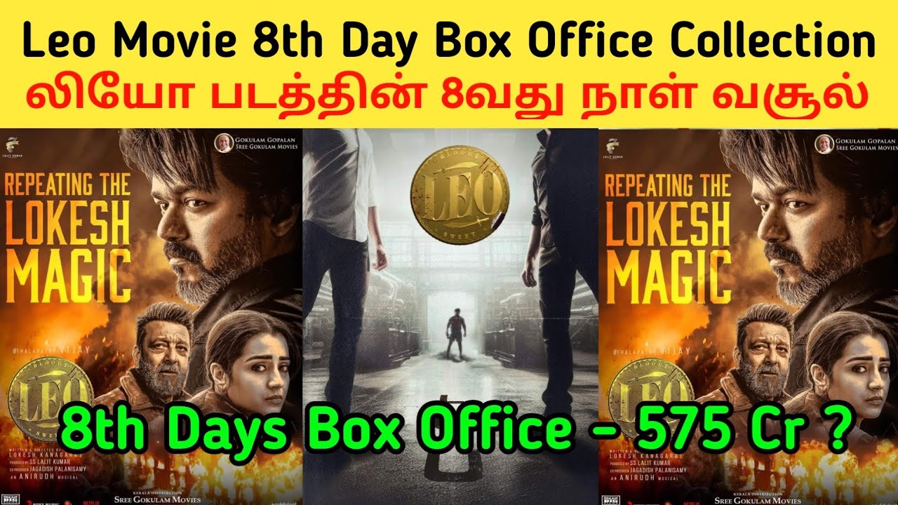 Leo Tamil Movie 8th Day Worldwide Box Office Collection, Leo Box Office ...