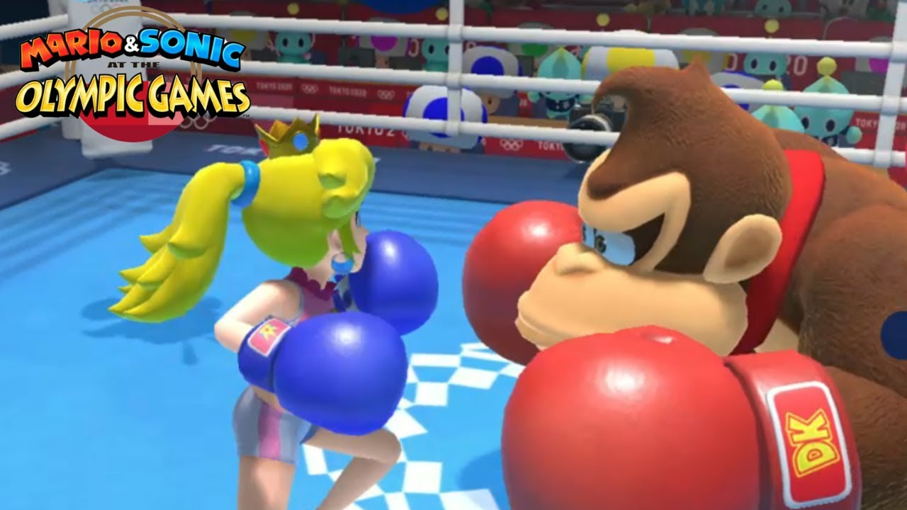 Mario & Sonic At The Olympic Games Tokyo 2020 Boxing Peach VS Luigi ...