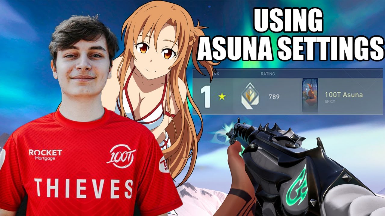 I Used 100T ASUNA Settings and Crosshair in Valorant | HIGH SENS - YouTube
