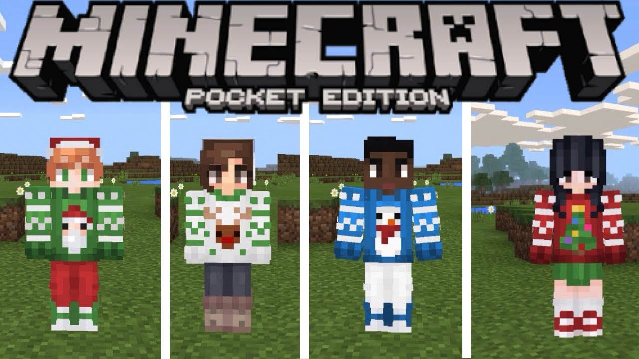Minecraft Pocket Edition (PE,Win10,Xbox1) Ugly Sweater Contest Skin ...
